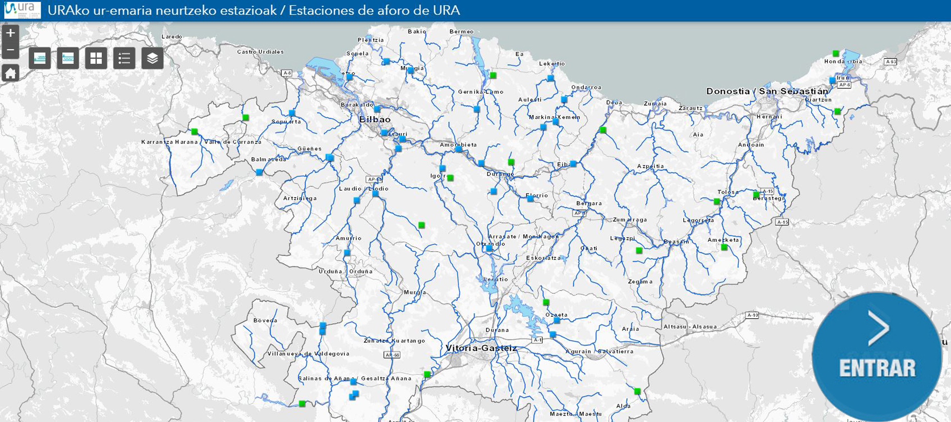 Datos de estaciones de aforo. URA - Gobierno Vasco - Euskadi.eus