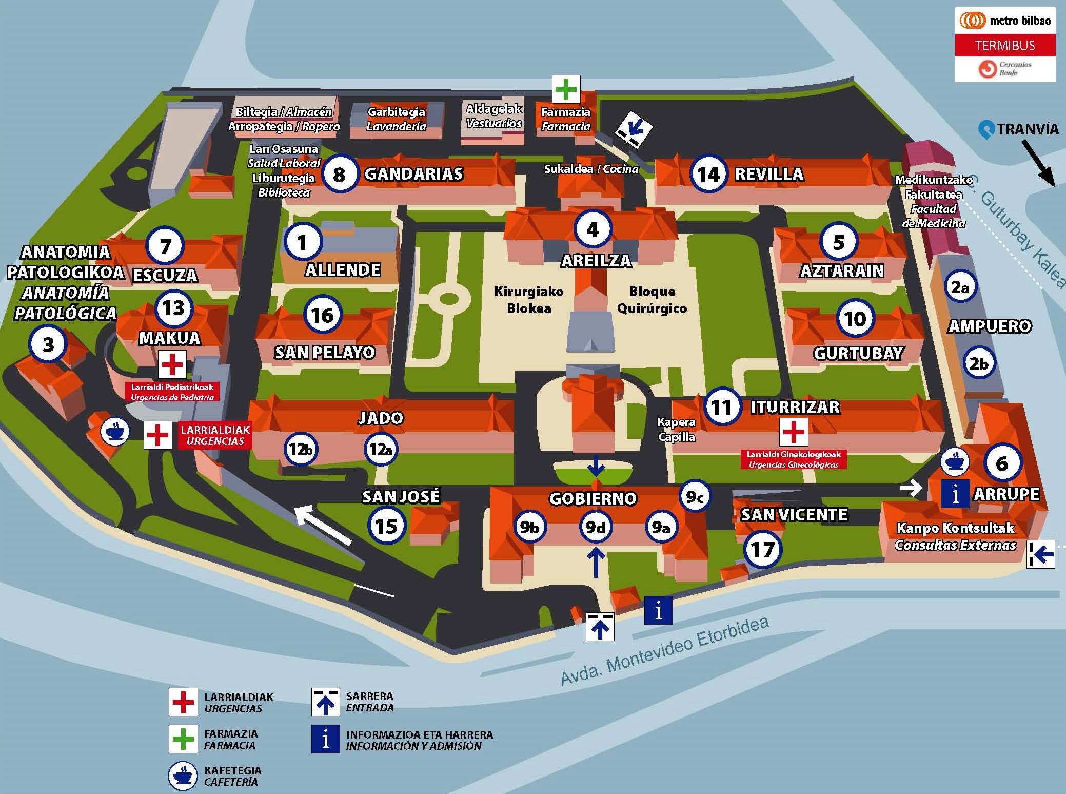 Plano del Hospital de Basurto - Gobierno Vasco - Euskadi.eus