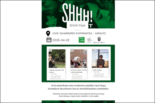 Shhh! Fest 2023 (Zarautz) - Gobierno Vasco - Euskadi.eus
