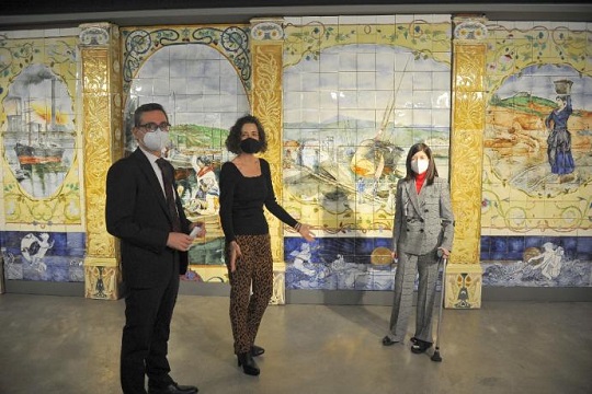 Itsasmuseum luce un espectacular mural de Daniel Zuloaga tras una ...